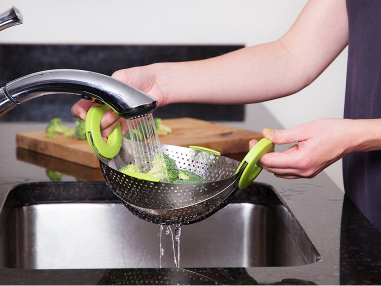 Foldable Colander Strainer 400 ML Stainless Steel (PACK OF 1 ...