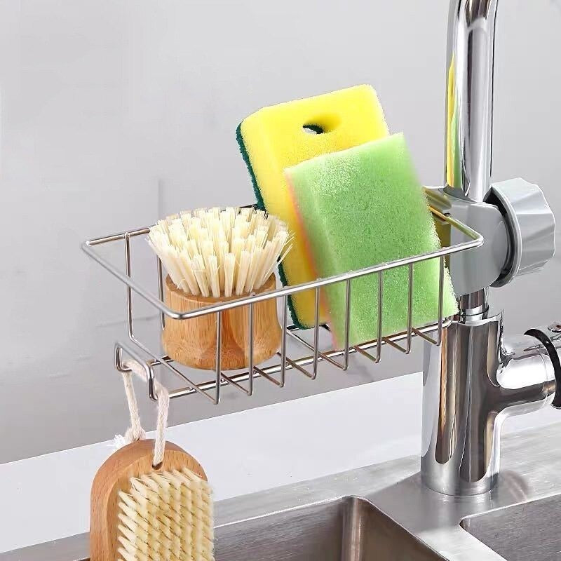 Stainless Still Faucet Sponge Holder – easyShops-india